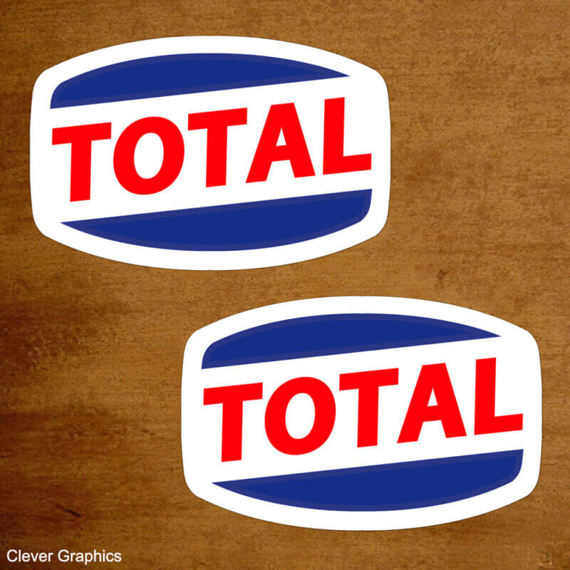 Total Oval Stickers Motorsport Decals Total